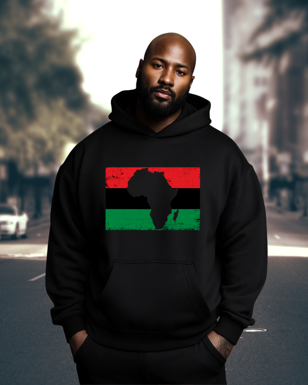 'Black Flag'Hoodie Black – Afro Armour